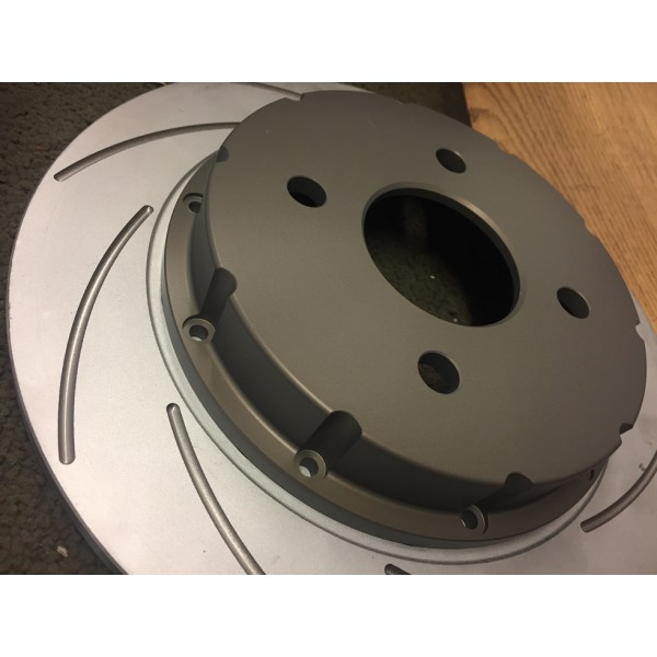 Ford Focus RS MK1 DPC Racing 2 Piece Grooved Rear Brake Discs