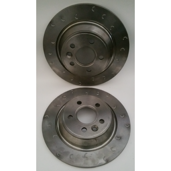 Ford Focus RS MK2 DPC Racing Grooved Rear Brake Discs